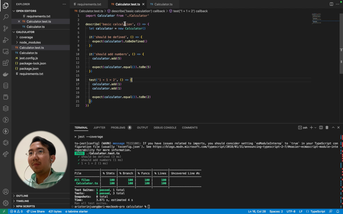 Test-Driven Development - Aristo Rinjuang